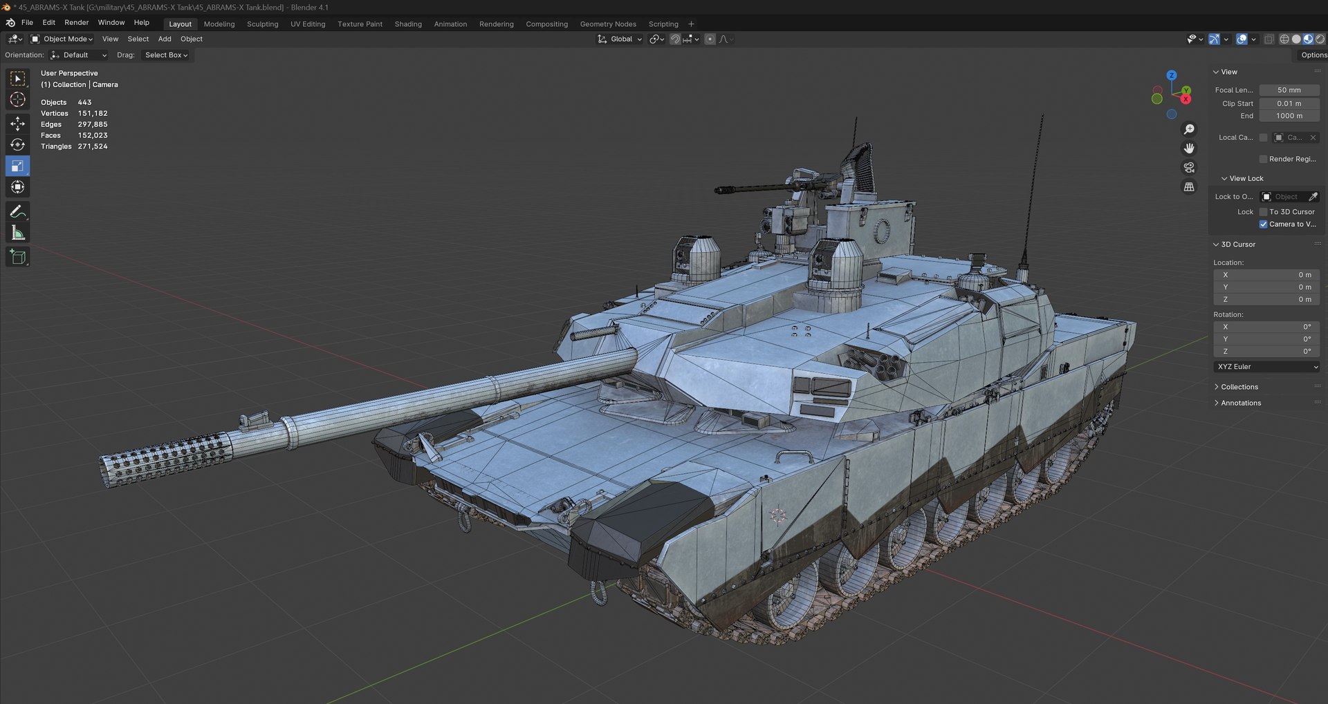 3D ABRAMS X Tank - TurboSquid 2273279