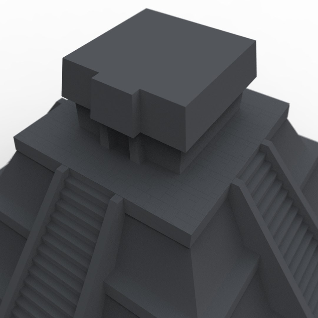 3d Model Mayan Temple