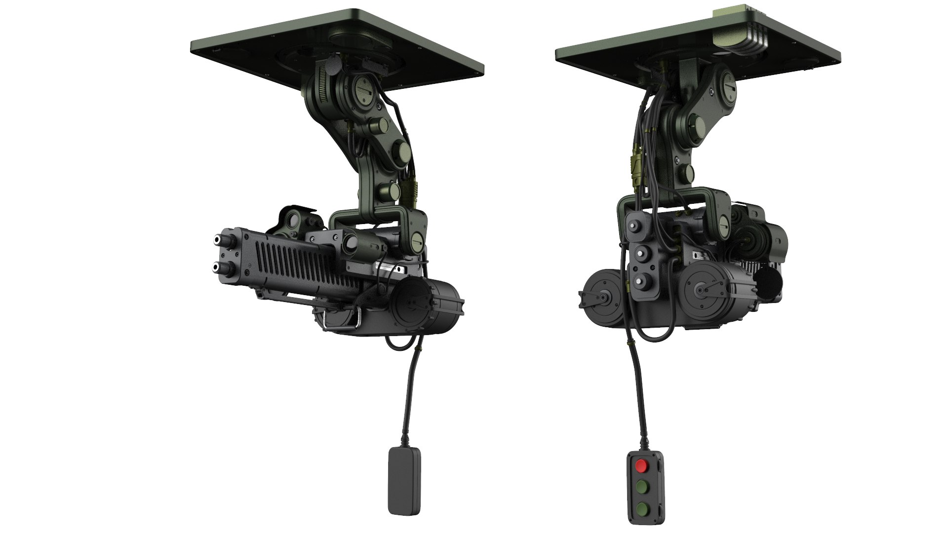 3D Model Sci-fi Security Turret - TurboSquid 1447012