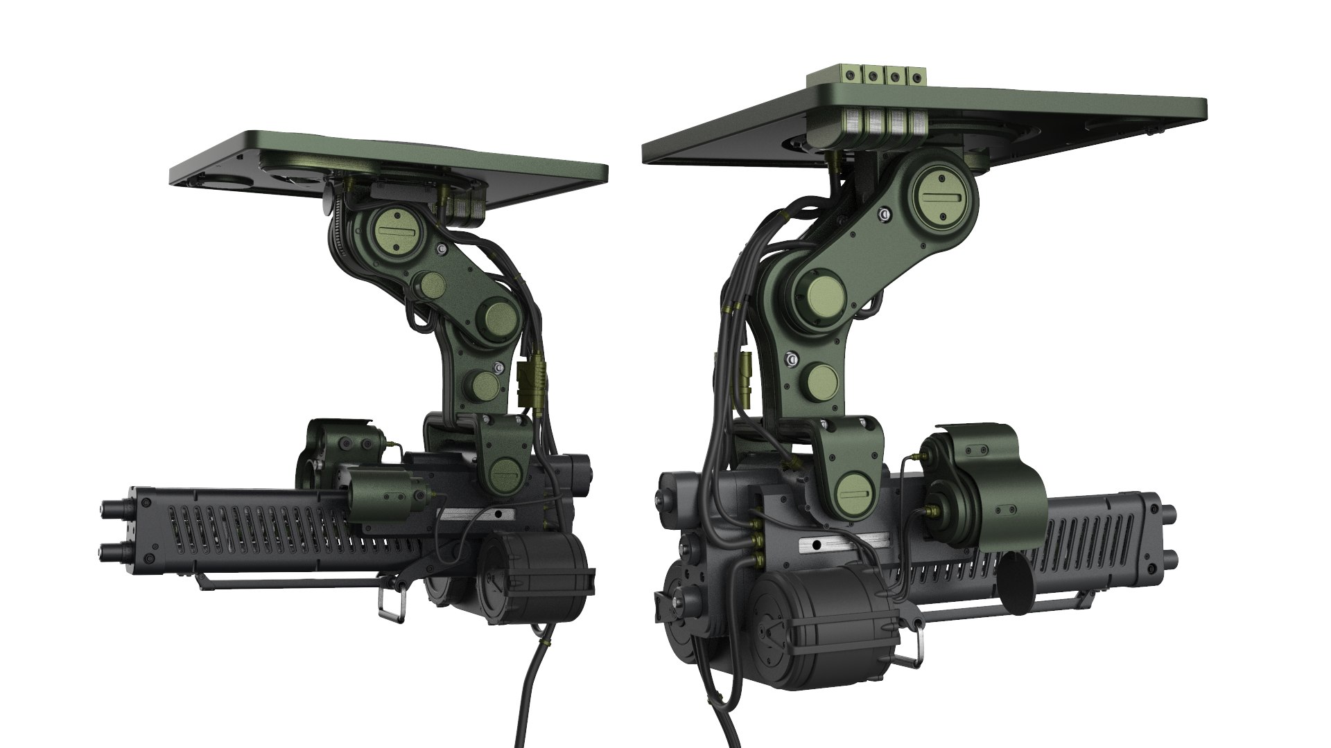 3D Model Sci-fi Security Turret - TurboSquid 1447012