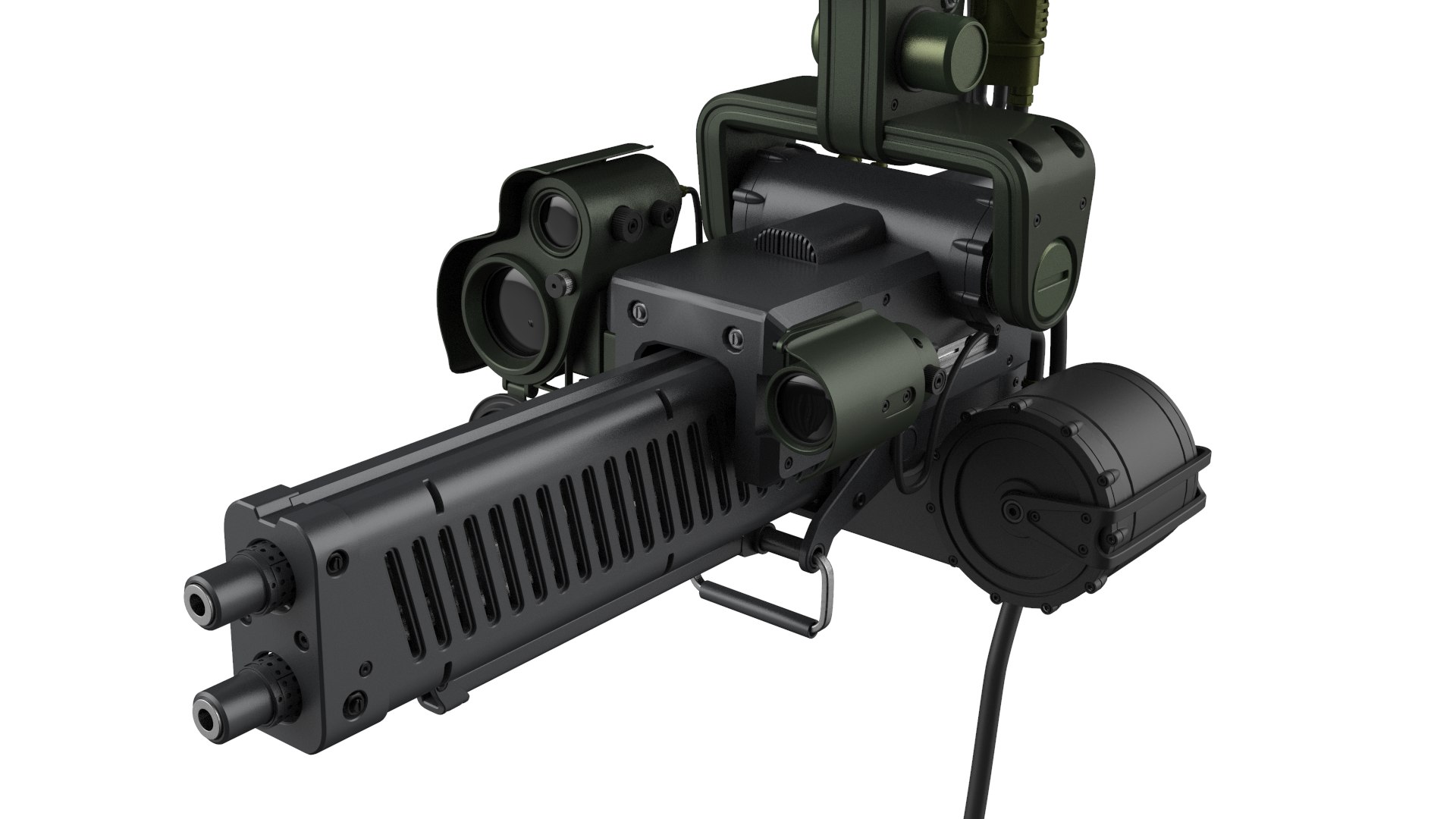 3D Model Sci-fi Security Turret - TurboSquid 1447012