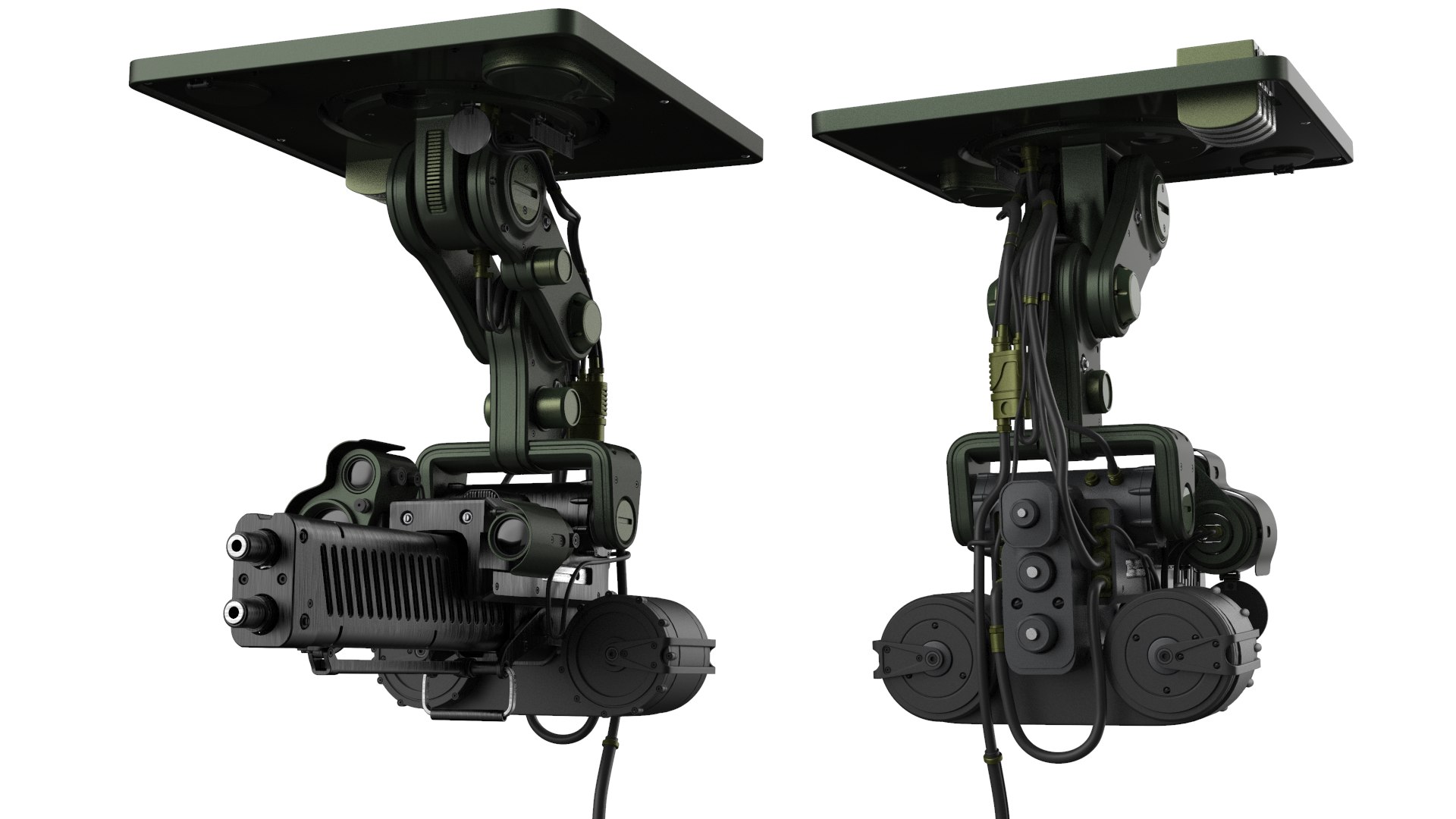 3D Model Sci-fi Security Turret - TurboSquid 1447012