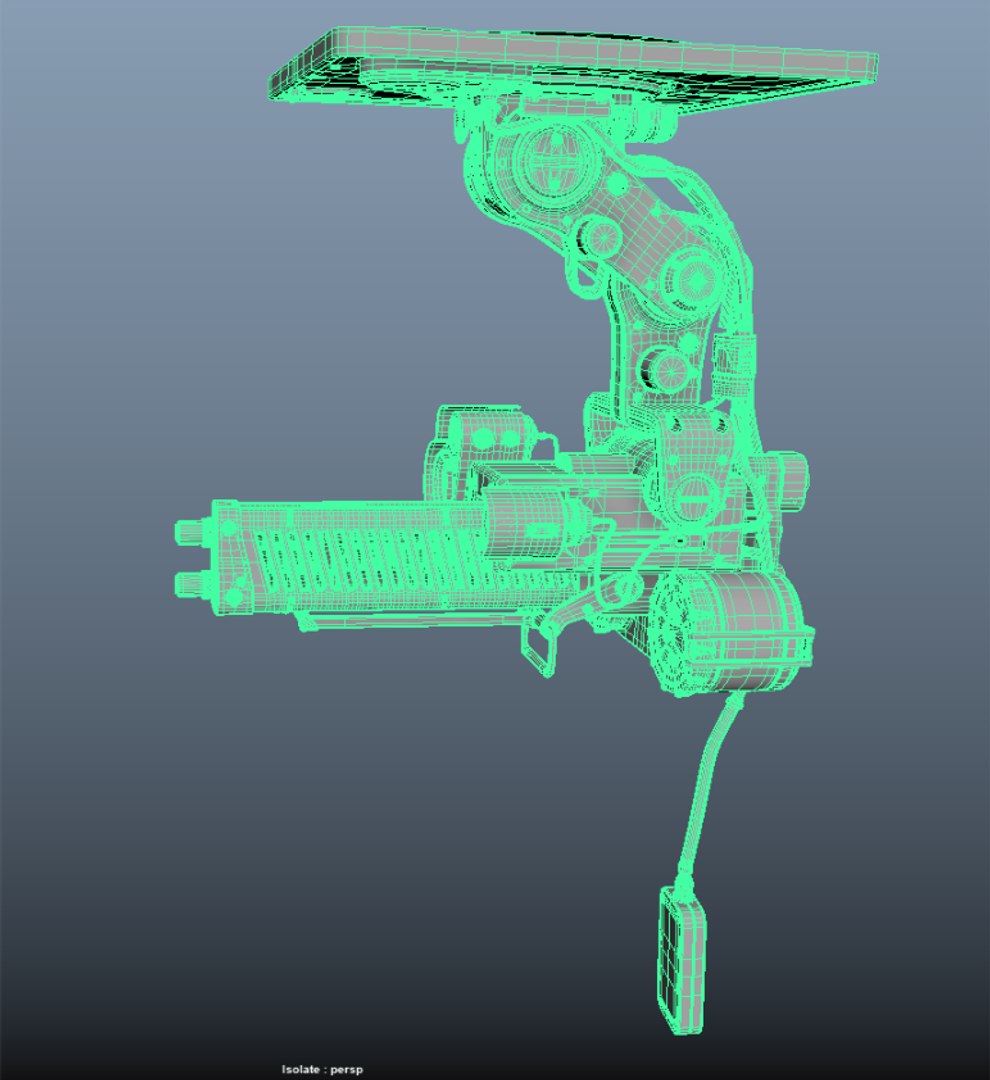 3D Model Sci-fi Security Turret - TurboSquid 1447012