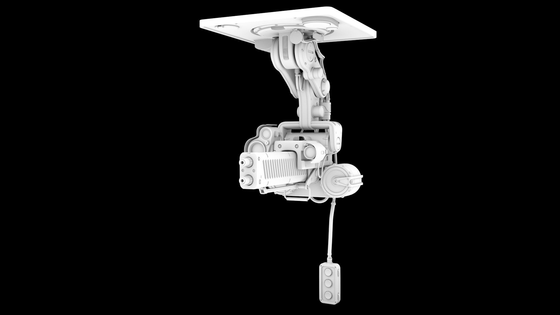 3D Model Sci-fi Security Turret - TurboSquid 1447012