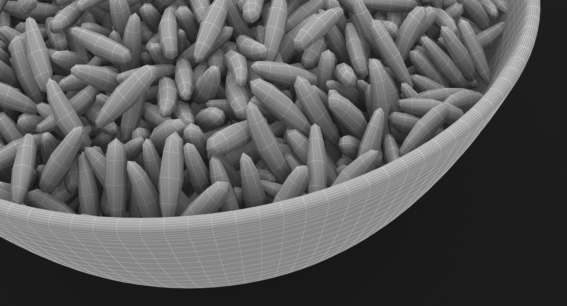3D model realistic rice bowl - TurboSquid 1203345