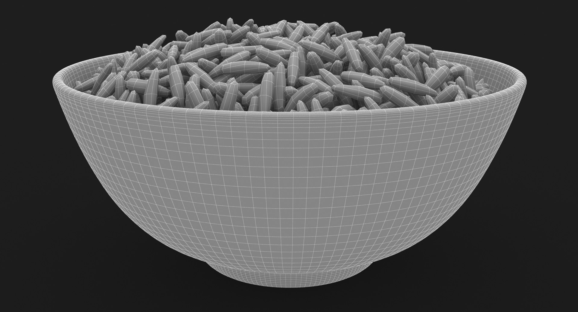 3D model realistic rice bowl - TurboSquid 1203345