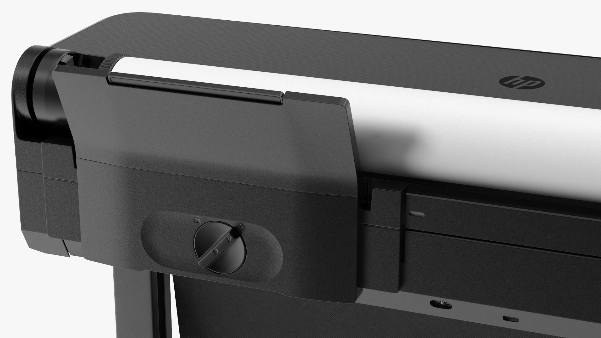 3D HP DesignJet T630 Tray Open - TurboSquid 1905342