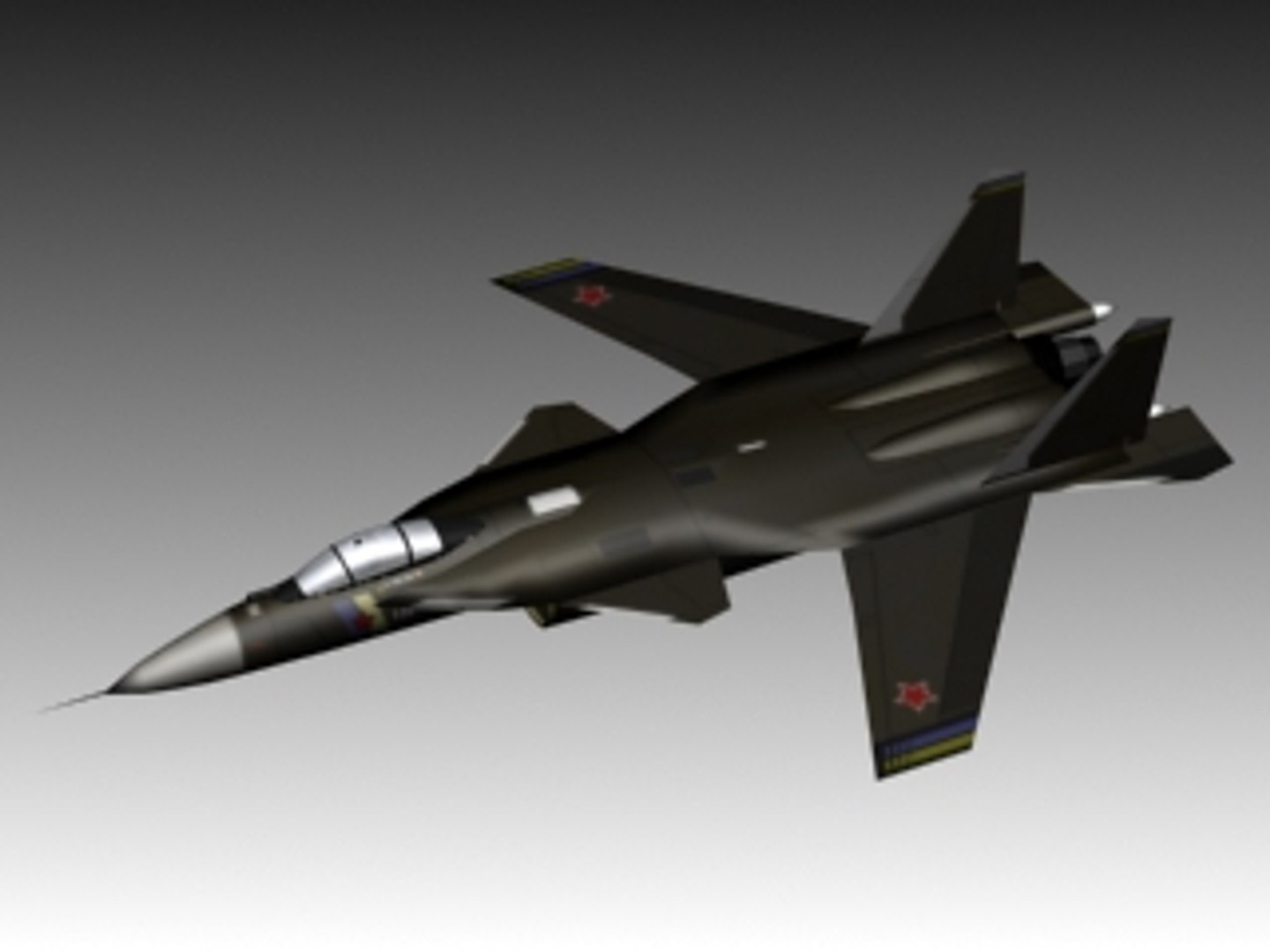 3d Sukhoi Su-47 Berkut Model