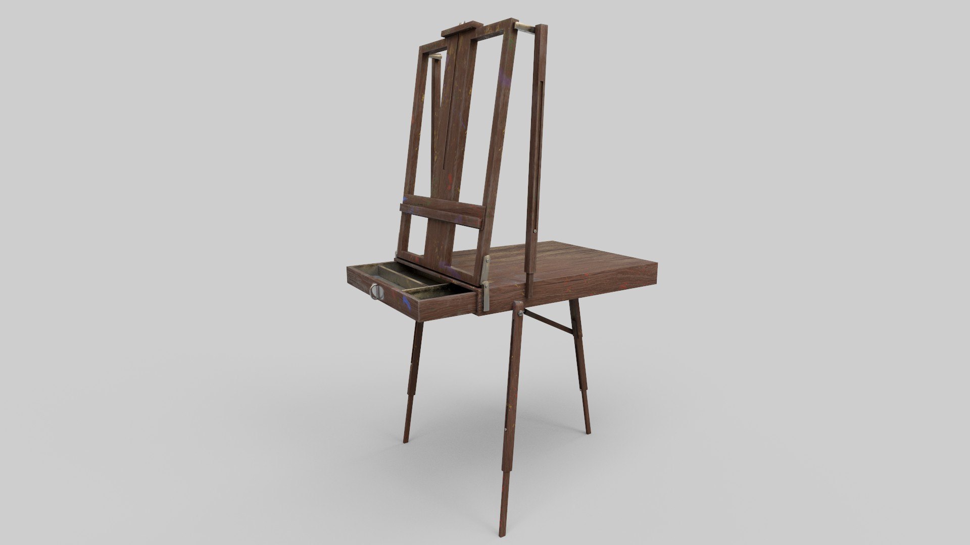 Painter Easel Model - TurboSquid 2232722