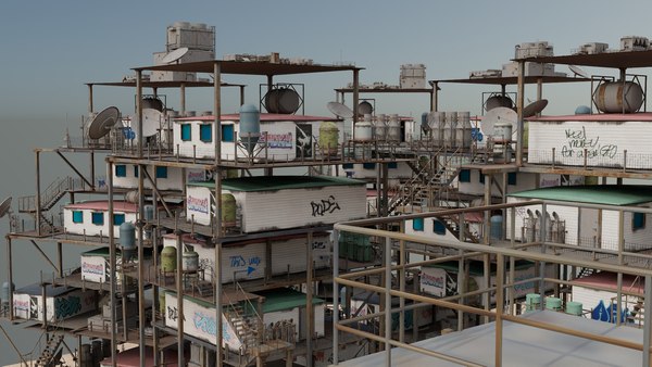 modelo 3d Ready Player One Shanty Town - TurboSquid 2021796