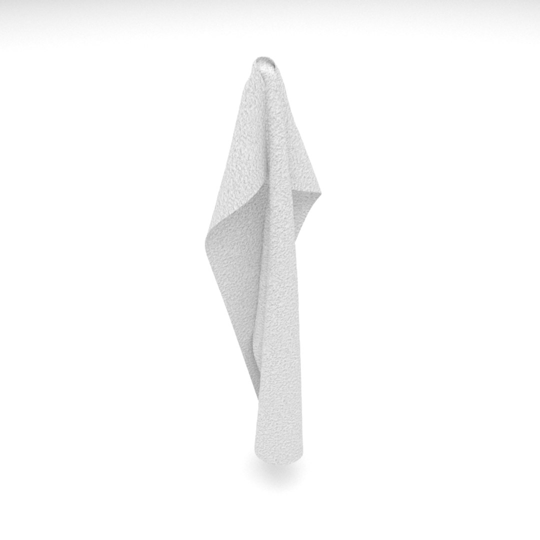 Hanging Bath Towel Model - TurboSquid 1614796