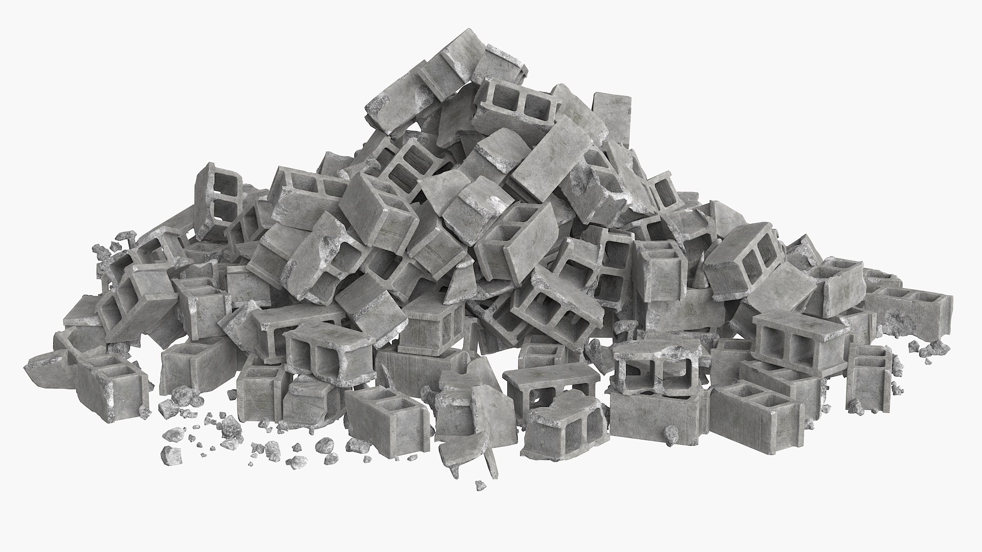3D Concrete Block Debris 4 Model - TurboSquid 2134820