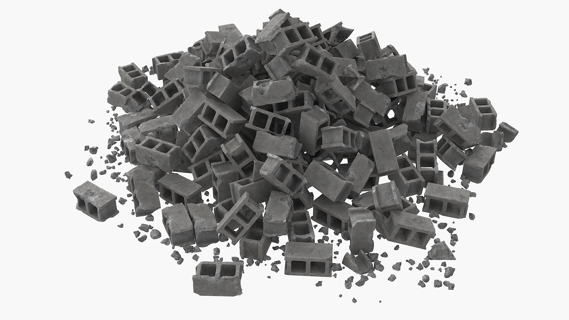 3D Concrete Block Debris 4 Model - TurboSquid 2134820