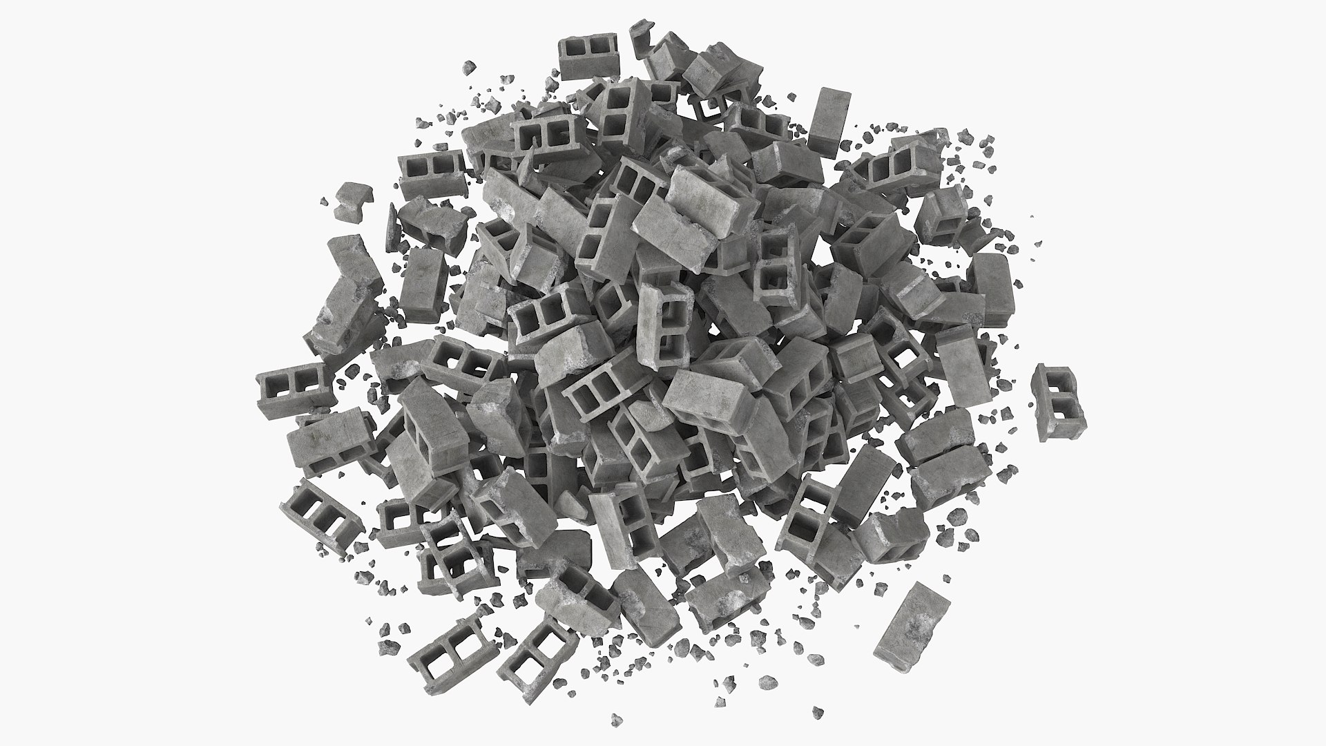 3D Concrete Block Debris 4 Model - TurboSquid 2134820