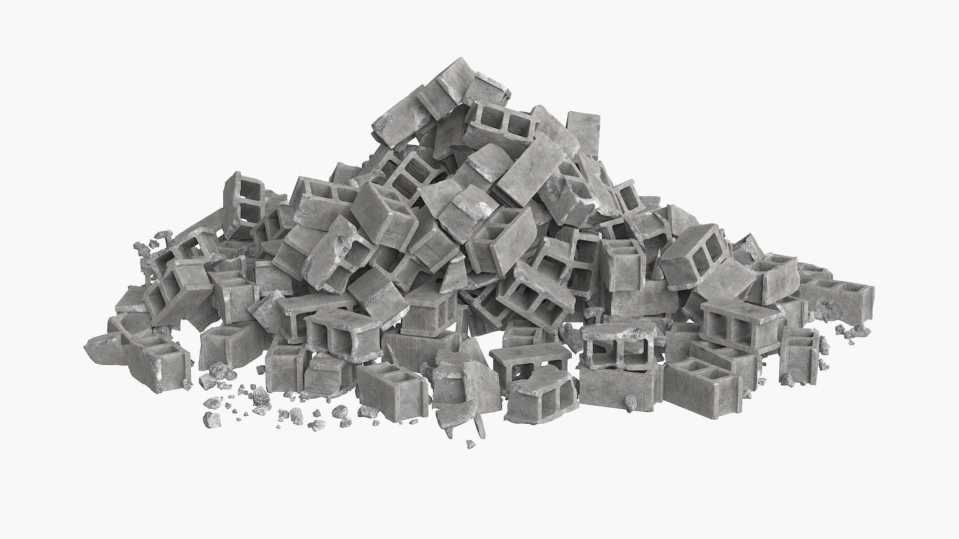 3D Concrete Block Debris 4 model - TurboSquid 2134820
