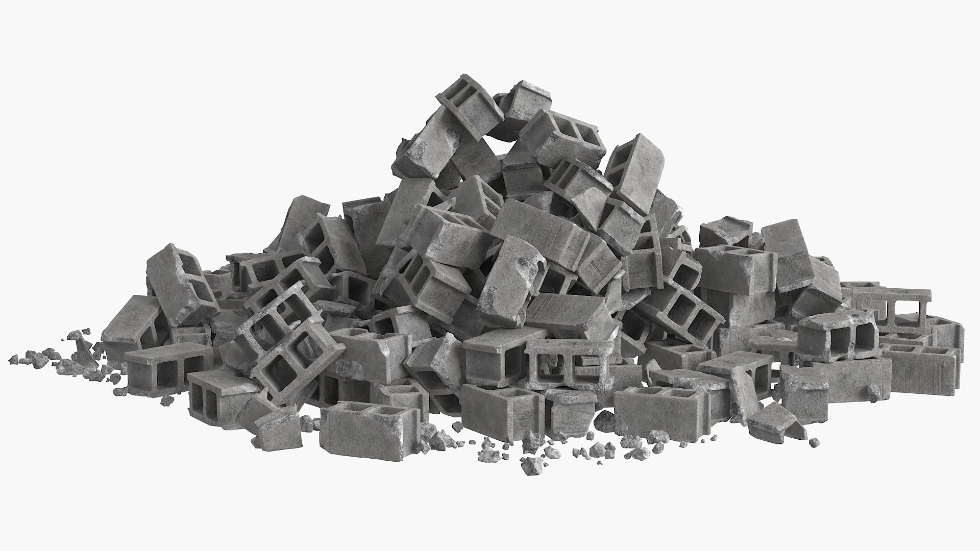3D Concrete Block Debris 4 Model - TurboSquid 2134820