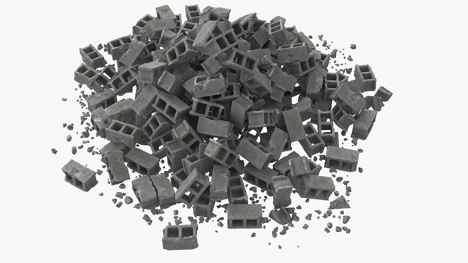 3D Concrete Block Debris 4 Model - TurboSquid 2134820