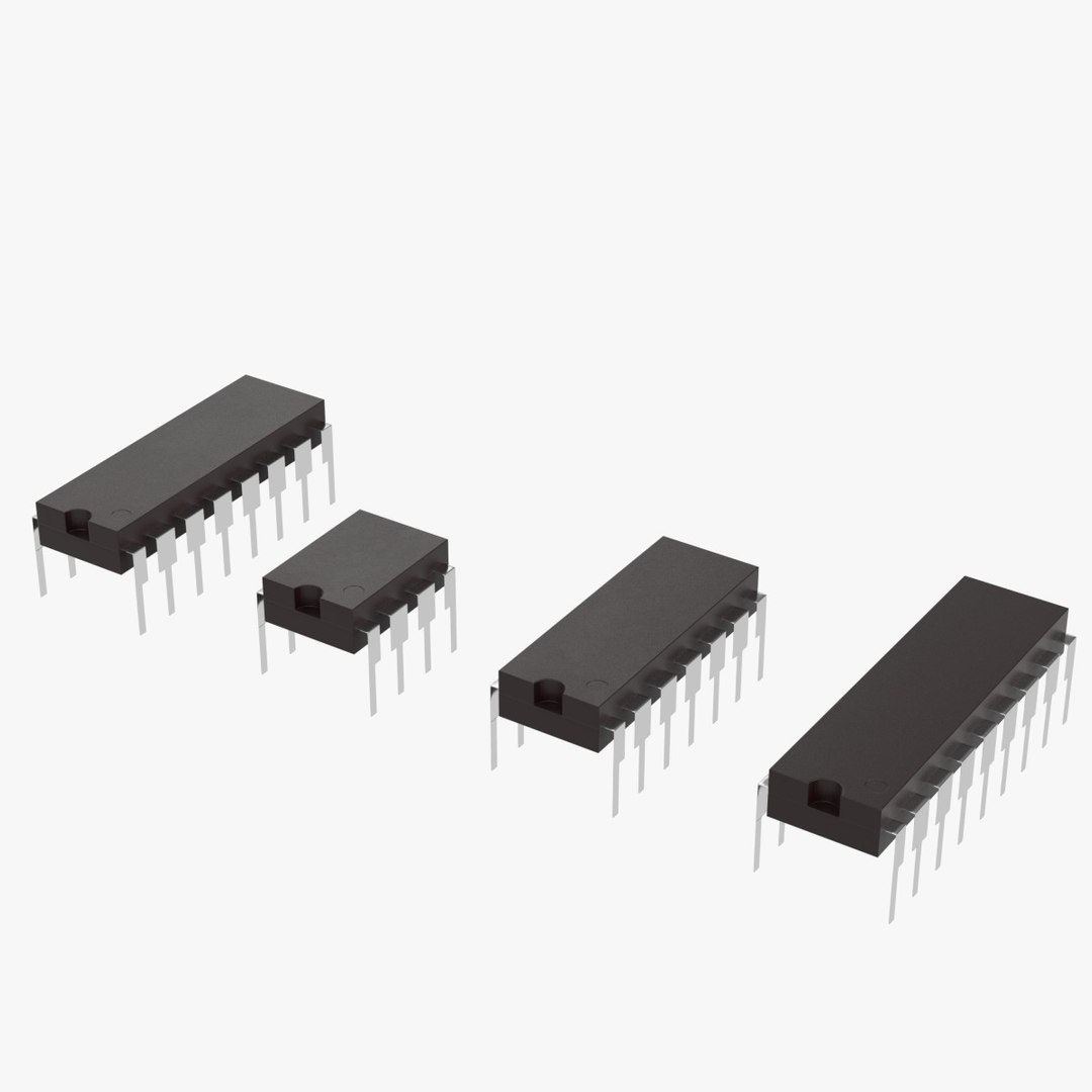 Integrated Circuits Chips 3D Model - TurboSquid 1779110