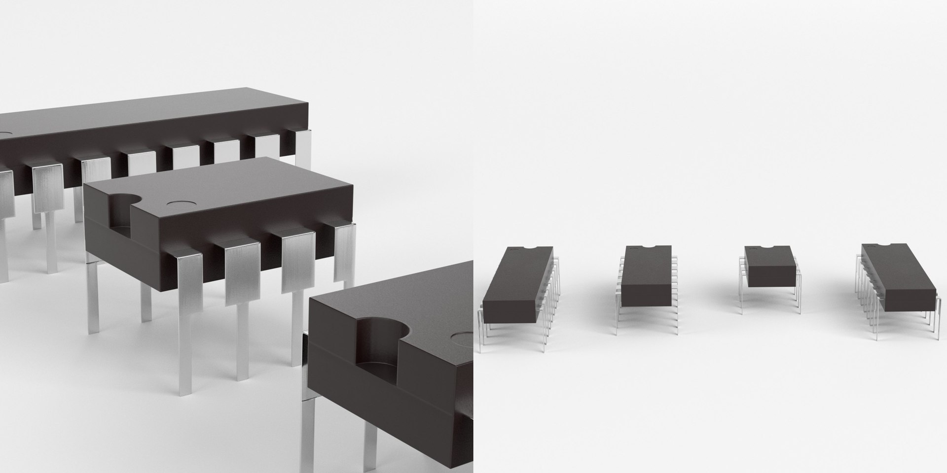 Integrated Circuits Chips 3D Model - TurboSquid 1779110