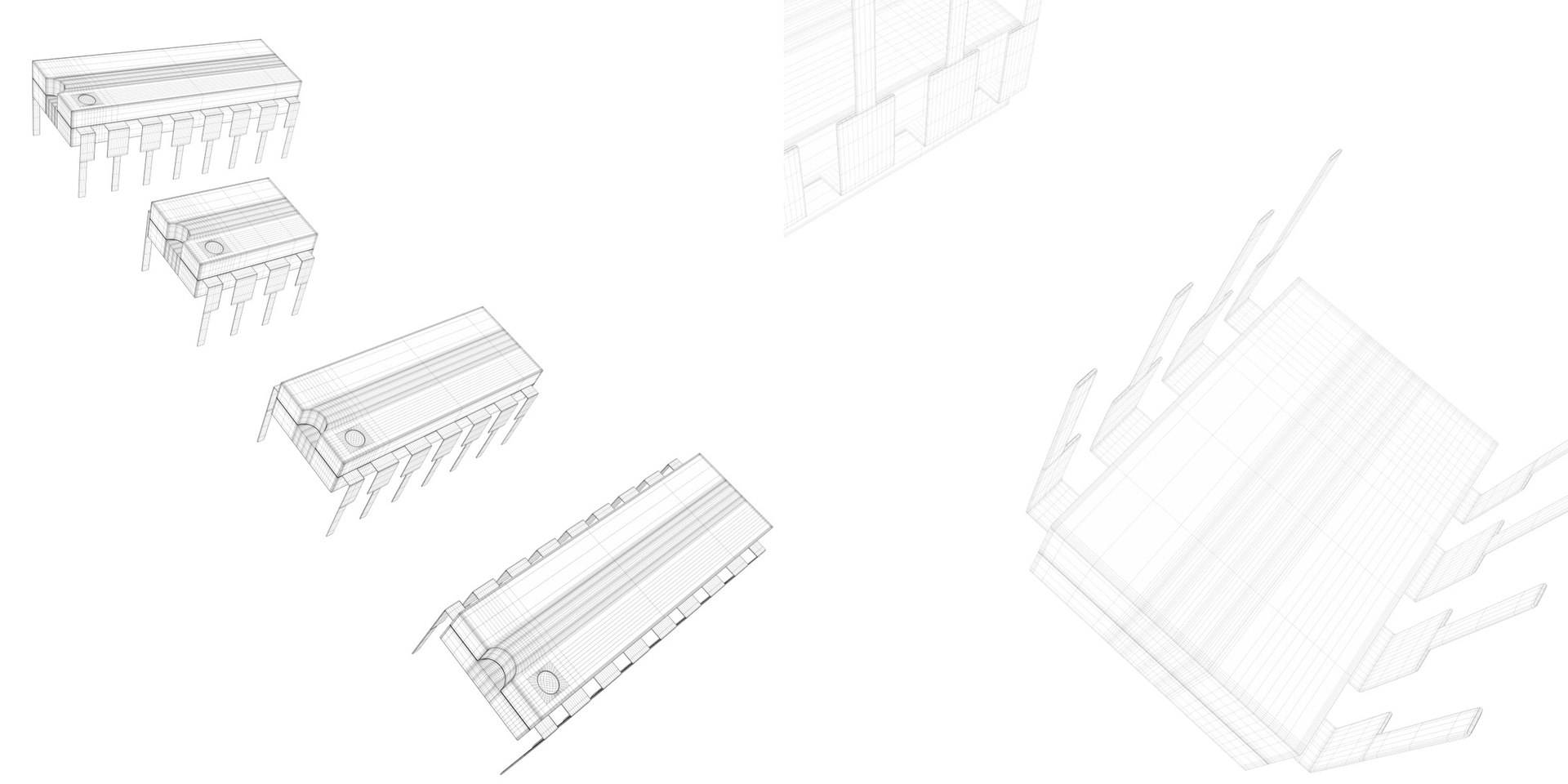 Integrated Circuits Chips 3D Model - TurboSquid 1779110