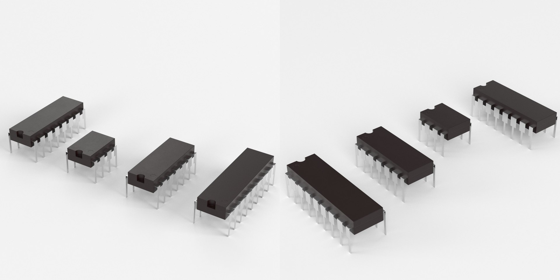 Integrated Circuits Chips 3D Model - TurboSquid 1779110