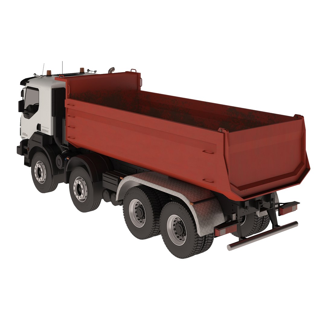 3D Dump Truck Kerax 8x4 450 DXi - TurboSquid 2064474