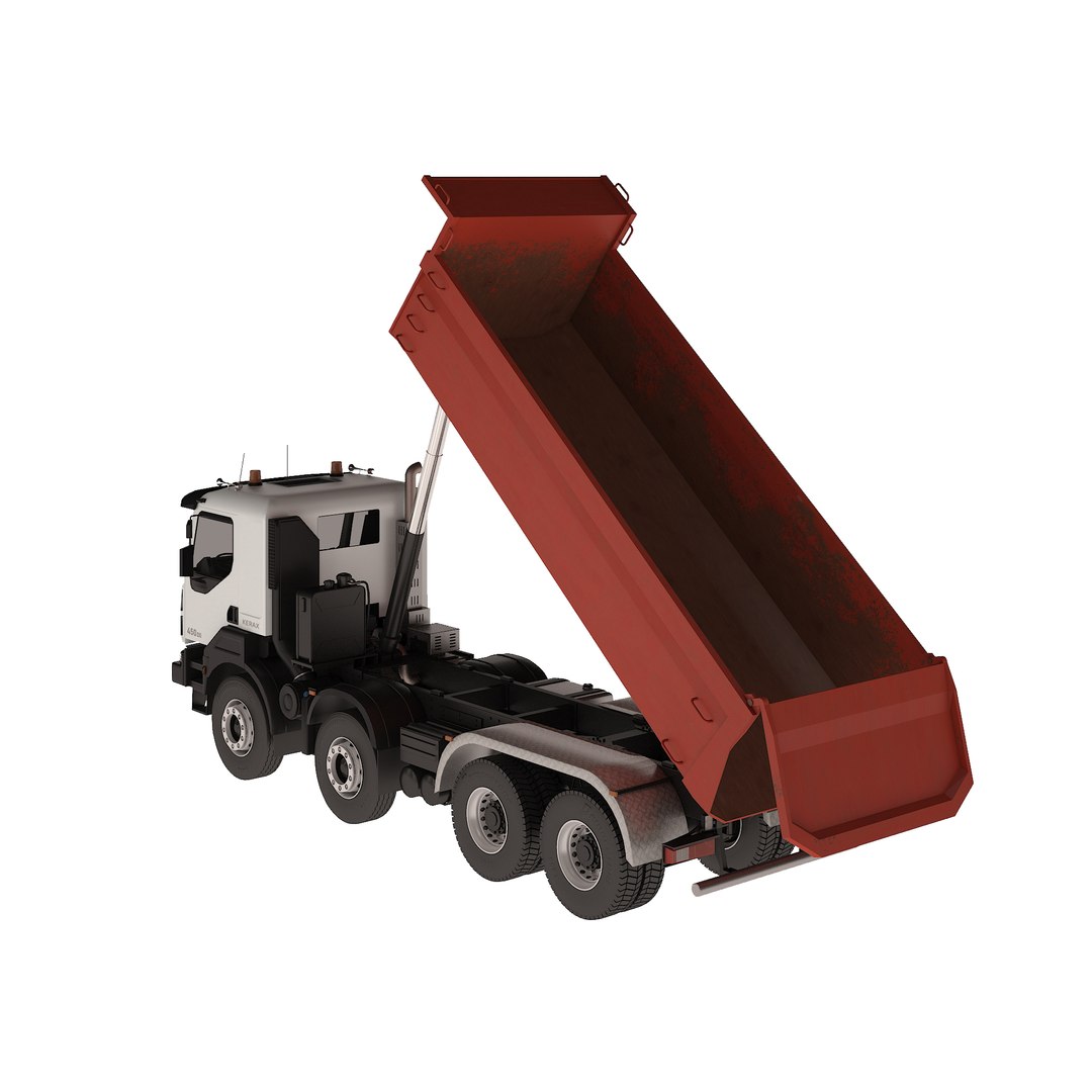 3D Dump Truck Kerax 8x4 450 DXi - TurboSquid 2064474