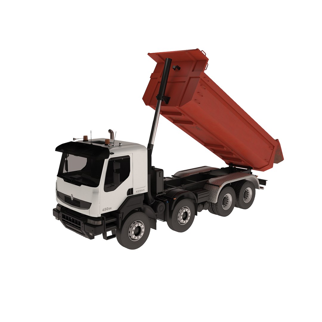 3D Dump Truck Kerax 8x4 450 DXi - TurboSquid 2064474