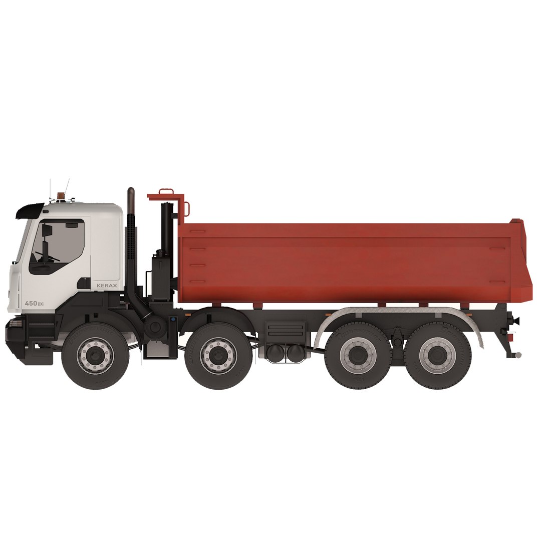 3D Dump Truck Kerax 8x4 450 DXi - TurboSquid 2064474