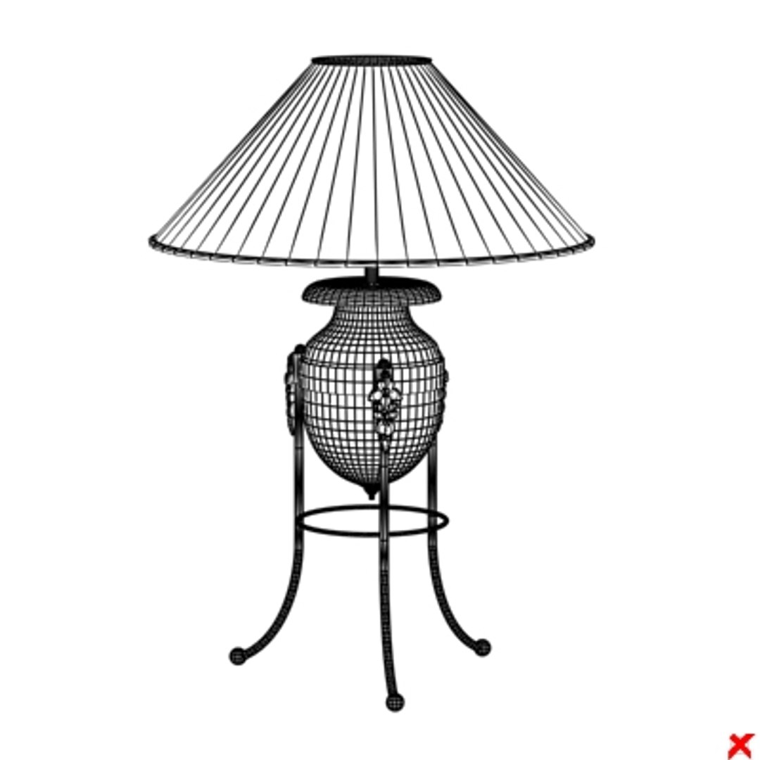 lamp 3d dxf