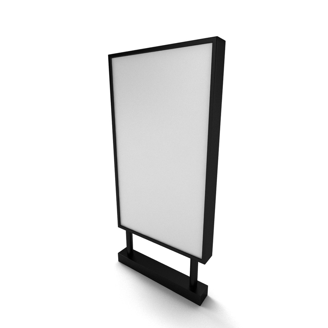 3D Street Billboard - TurboSquid 2127091