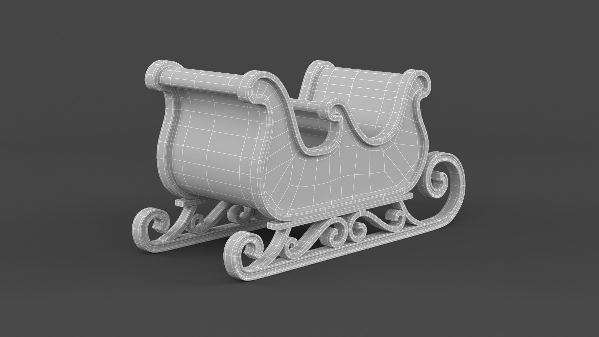 3D Santa Sleigh - TurboSquid 2324848
