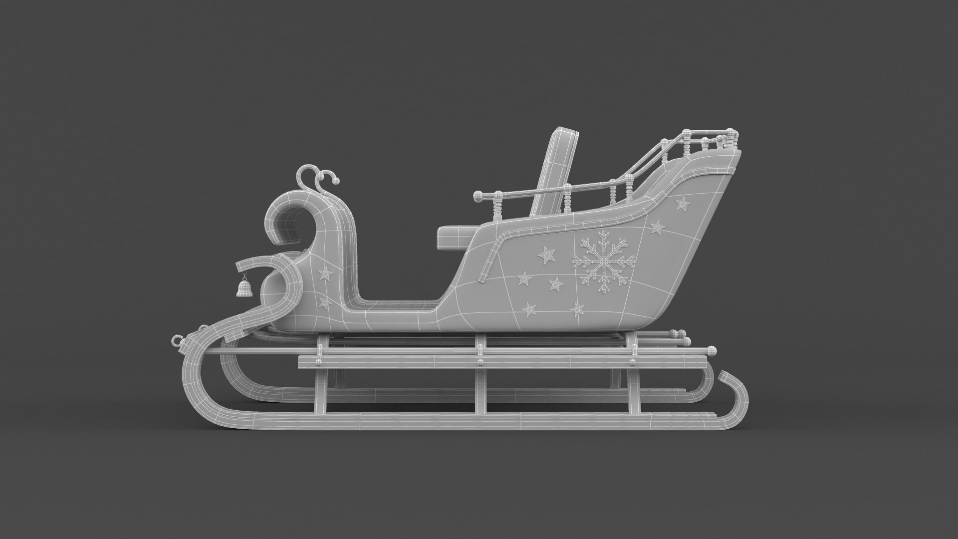 3D Santa Sleigh - TurboSquid 2324848