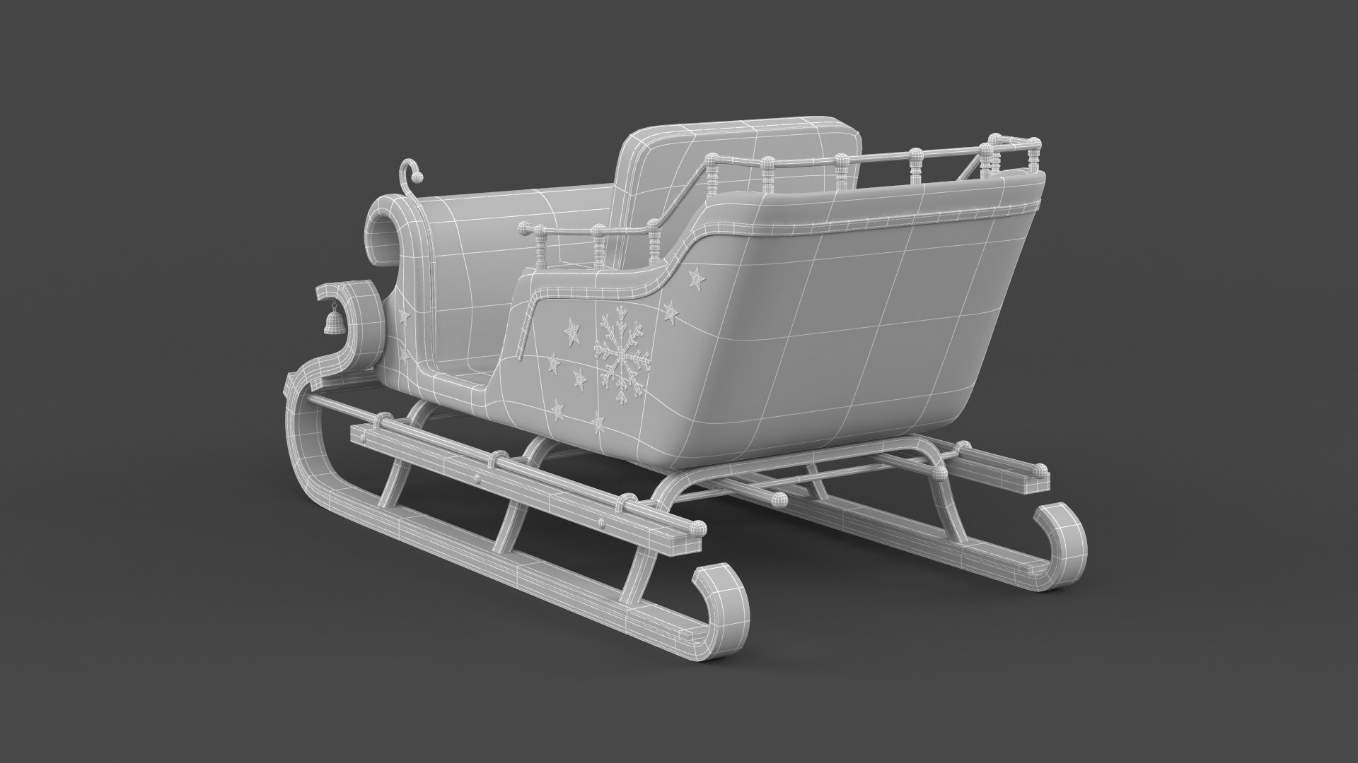 3D Santa Sleigh - TurboSquid 2324848