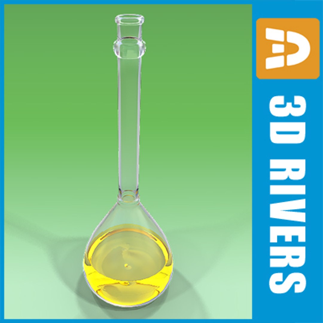 flask chemistry lab 3d model
