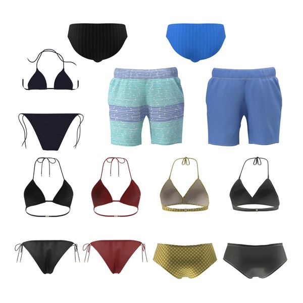 3d bathing suits bikini