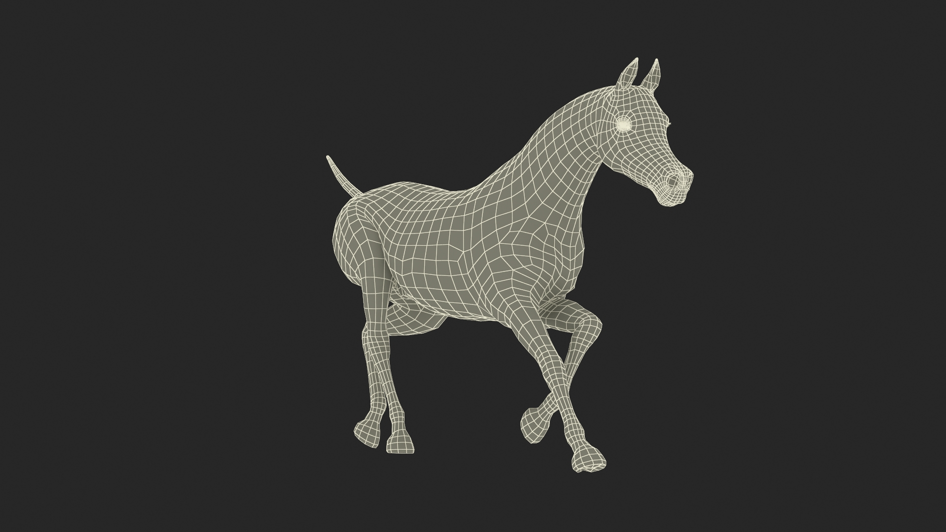 Galloping Arabian Horse Gray Dappled Fur 3D - TurboSquid 2180064