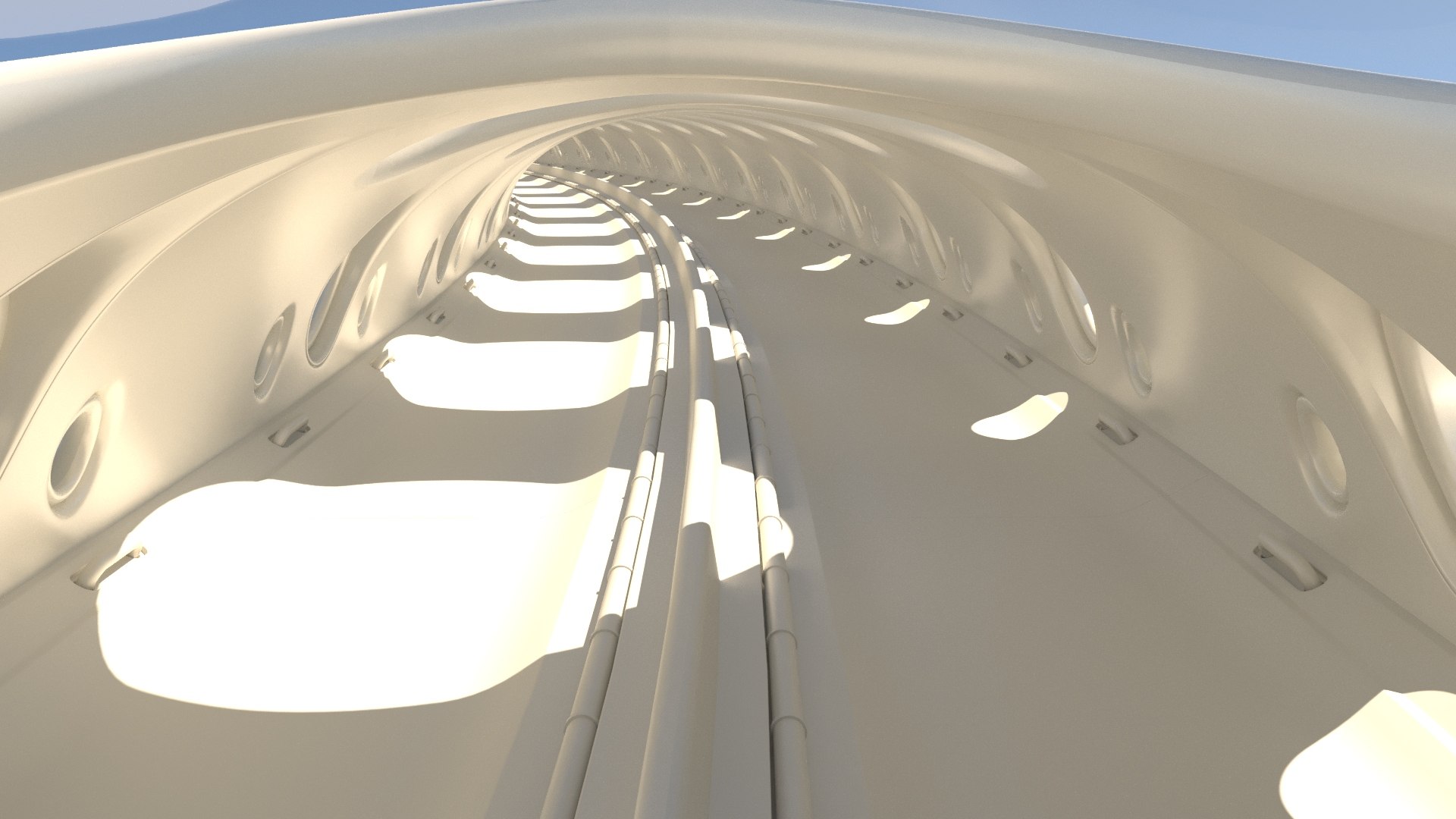 3D Futuristic Tunnel - TurboSquid 1551763