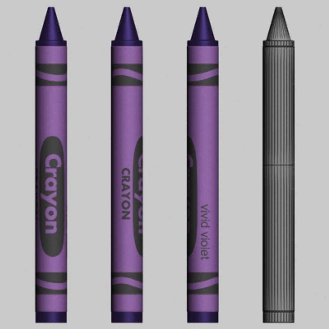 Wax Crayon 3d Model