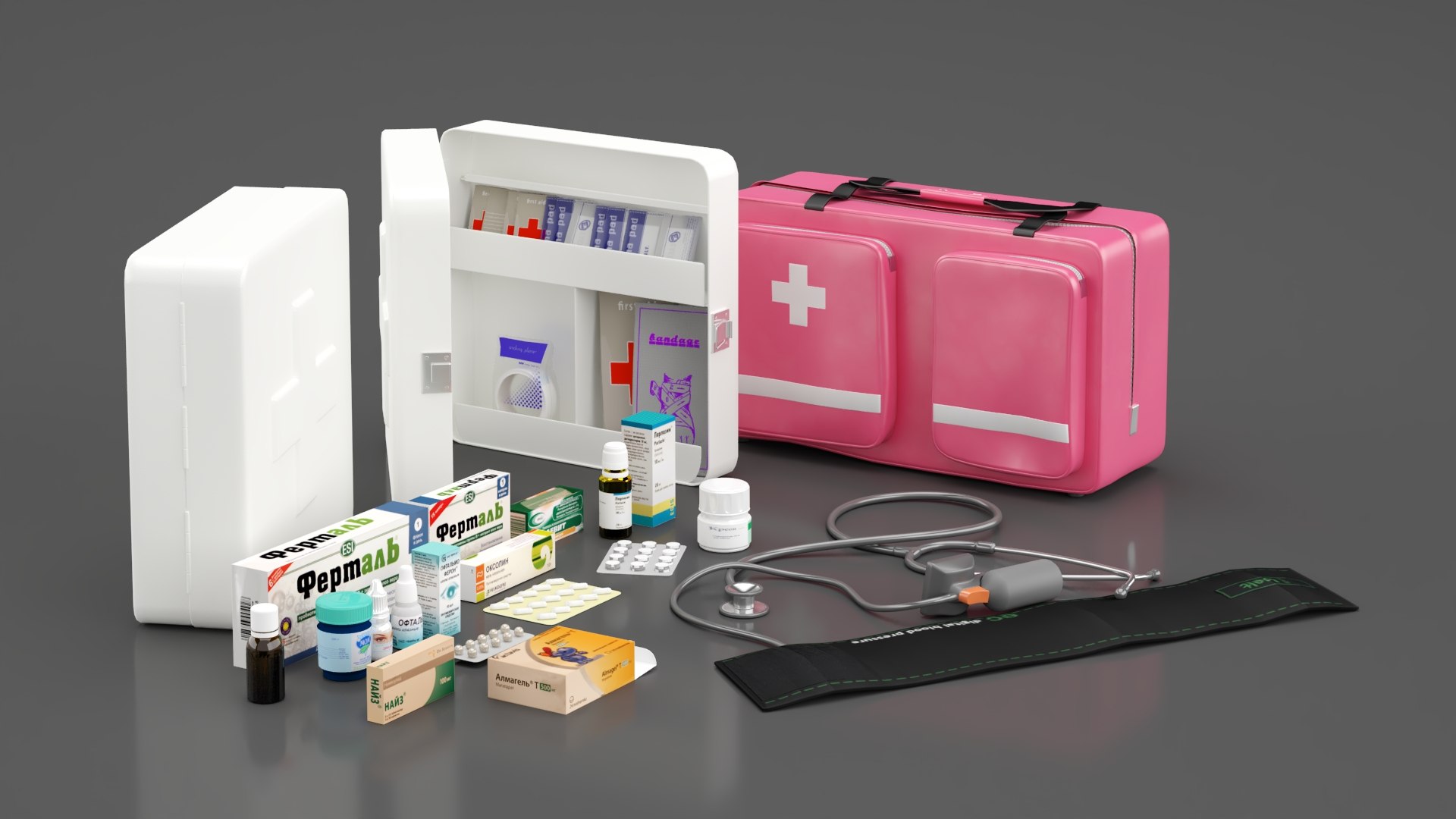 First Aid Kit 3D Model - TurboSquid 2401160