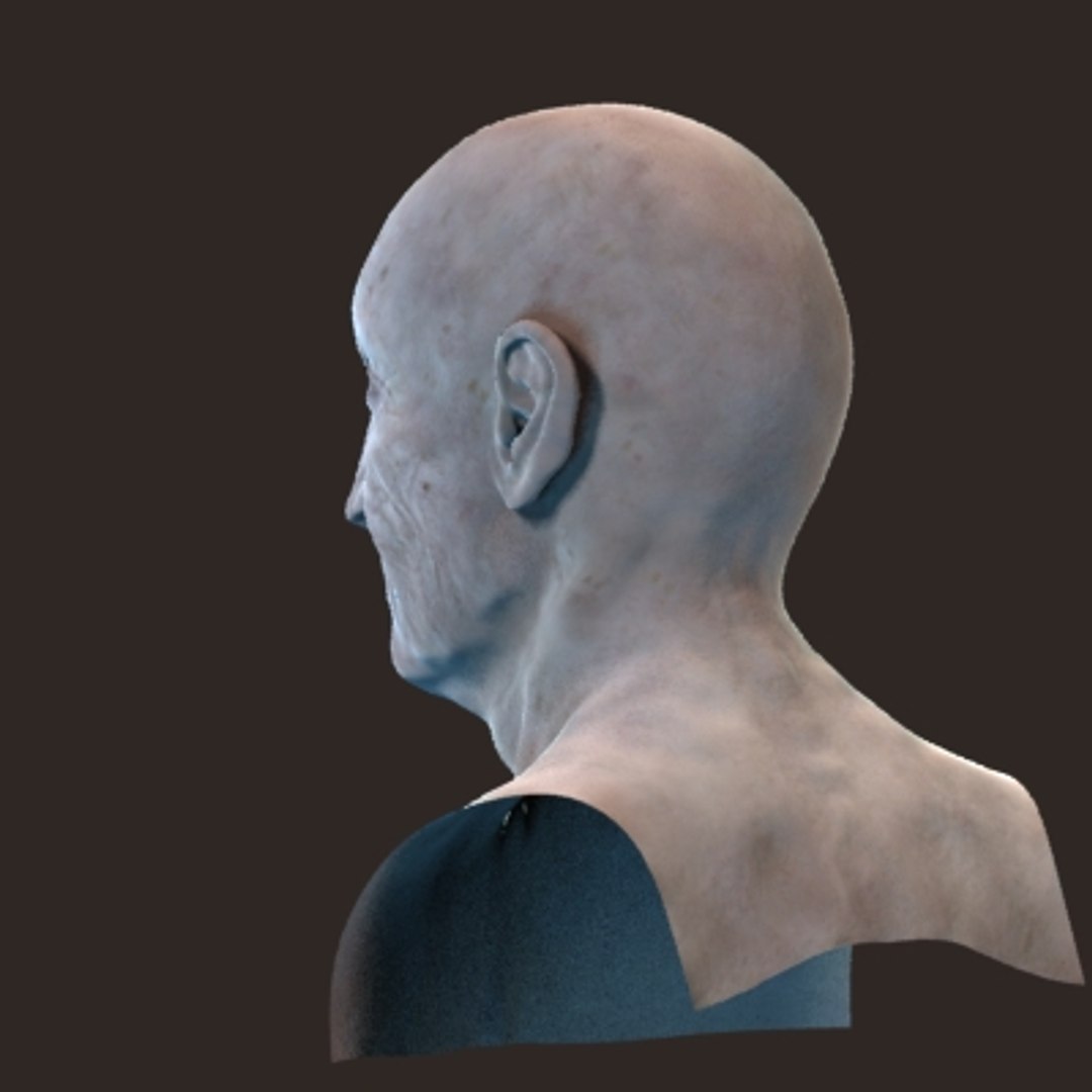 3d Normal Mapped Old Man Model
