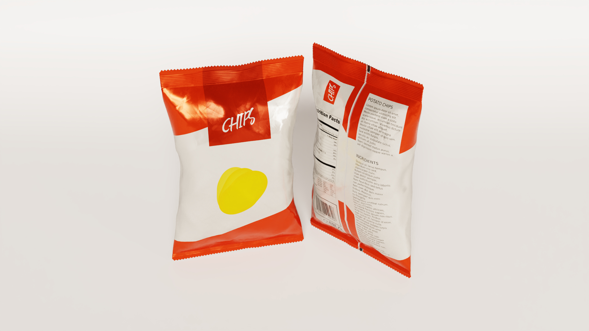 Chips Bag v1 3D model - TurboSquid 1806594