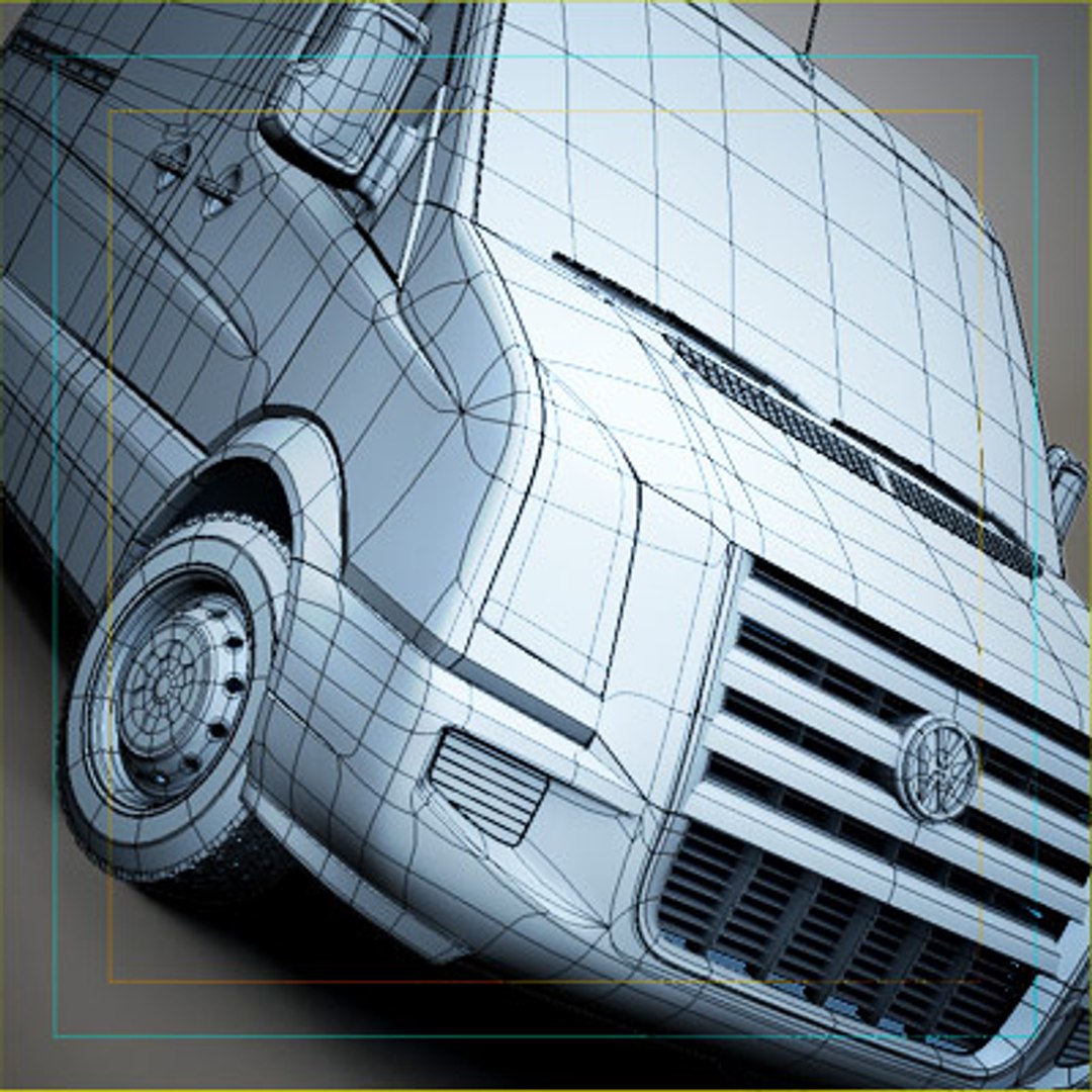 3d small 4 wheel trailer model