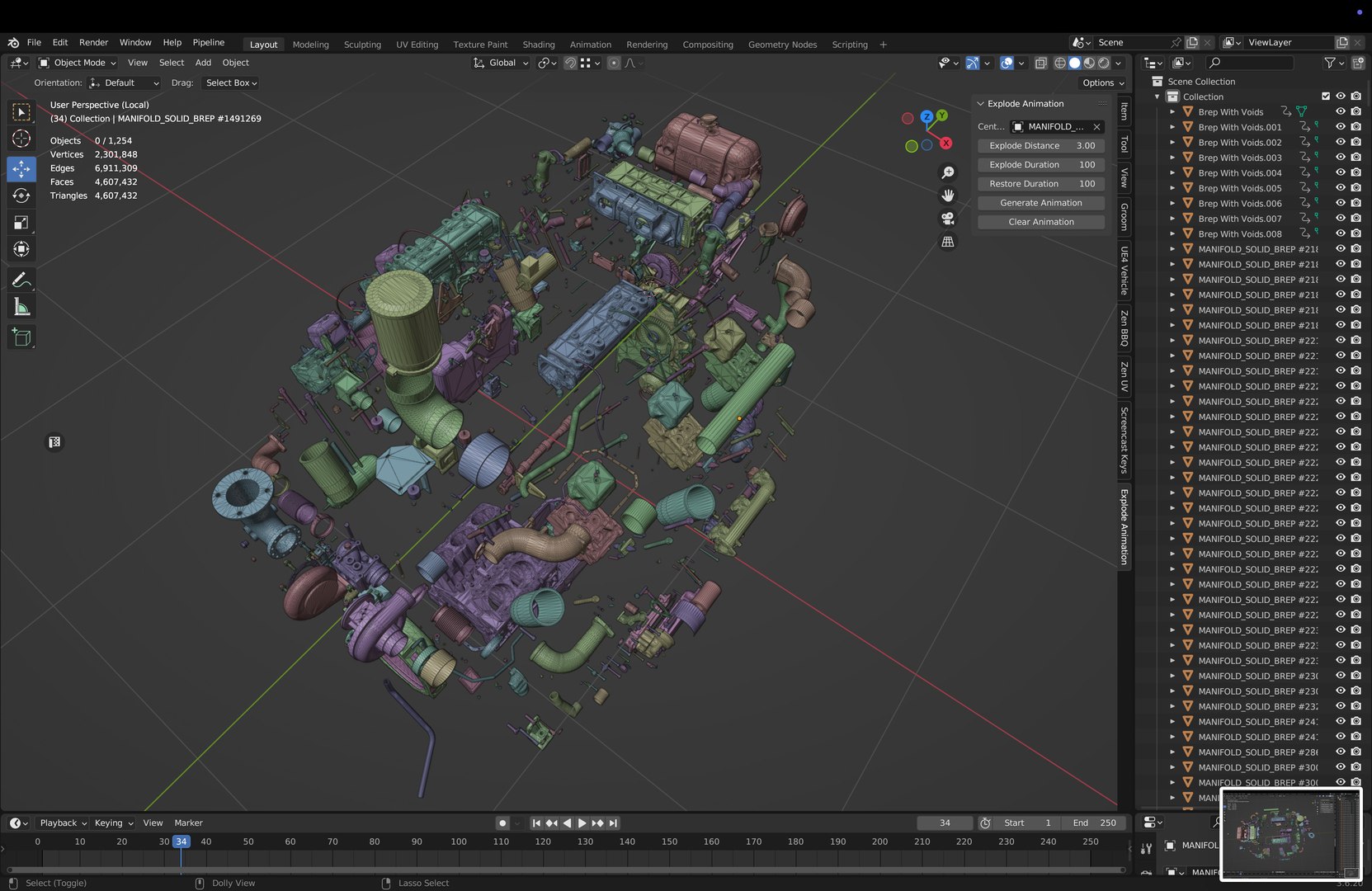3D Ship Engine Parts - TurboSquid 2418756