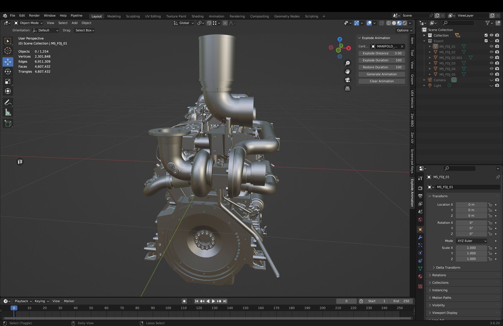 3D Ship Engine Parts - TurboSquid 2418756