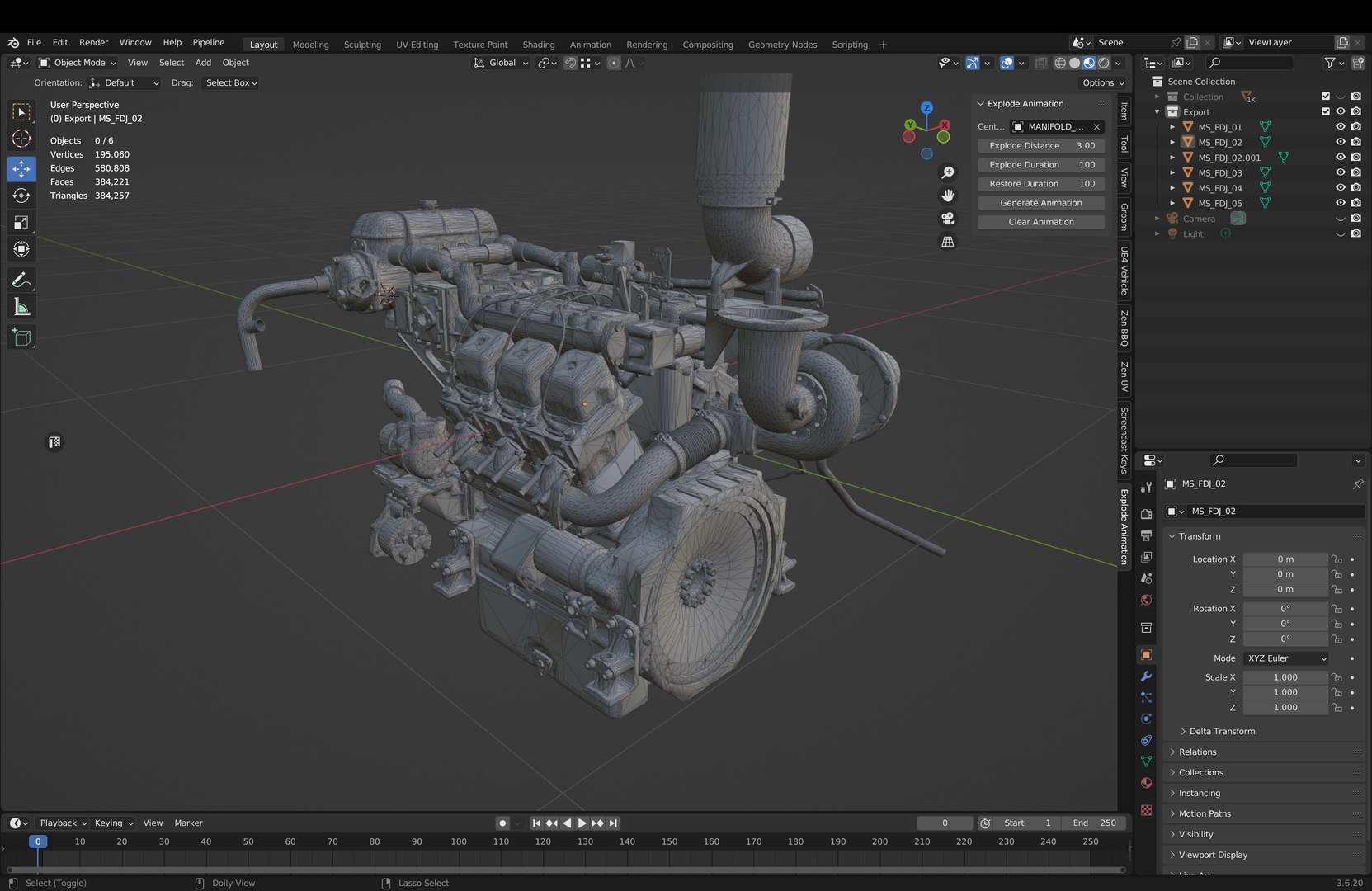 3D Ship Engine Parts - TurboSquid 2418756