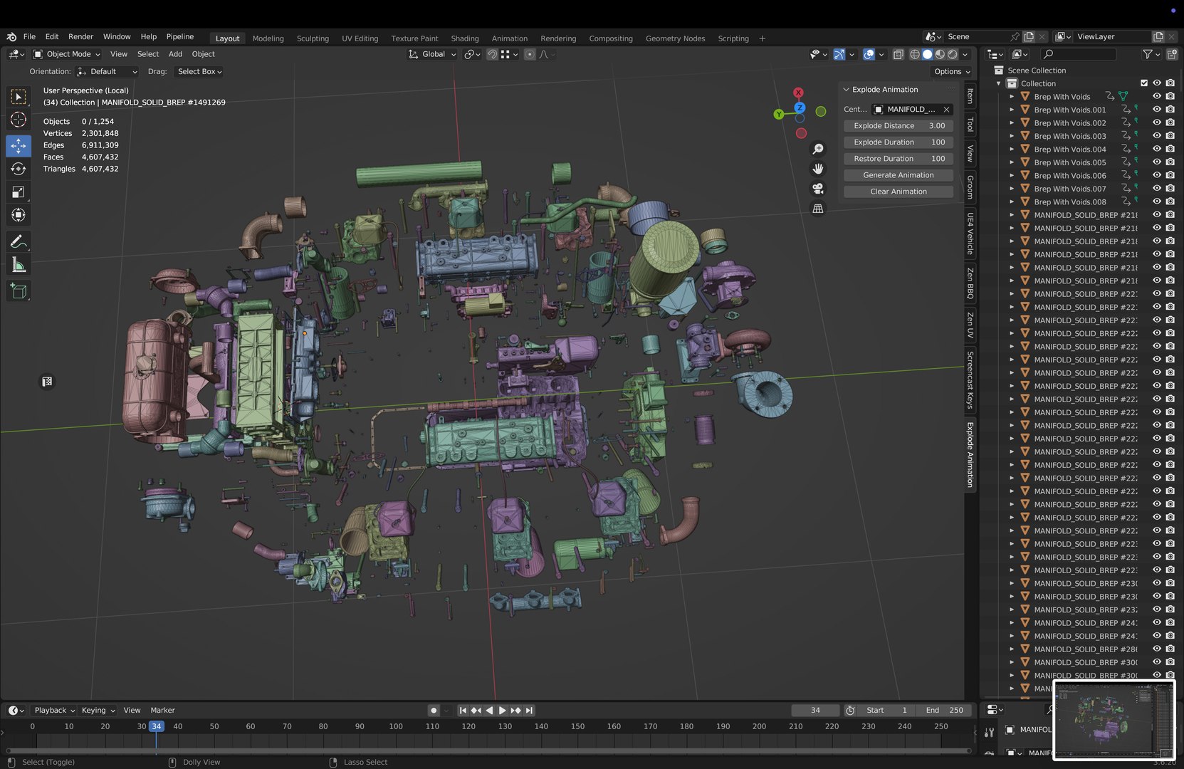 3D Ship Engine Parts - TurboSquid 2418756