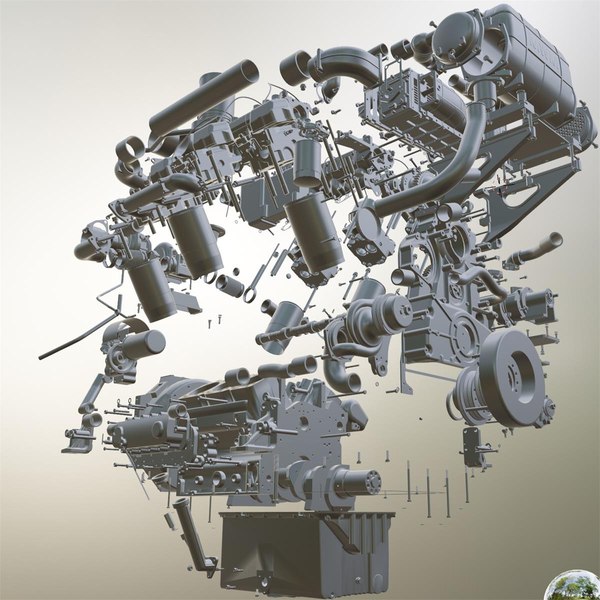 Motor Diesel 3D Modelos para Descargar | TurboSquid