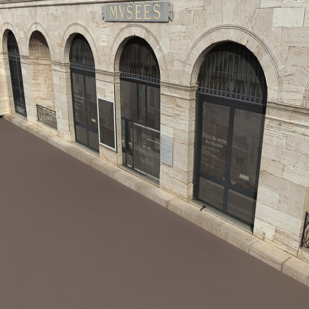 3d 3ds Gallery Museum Modelled