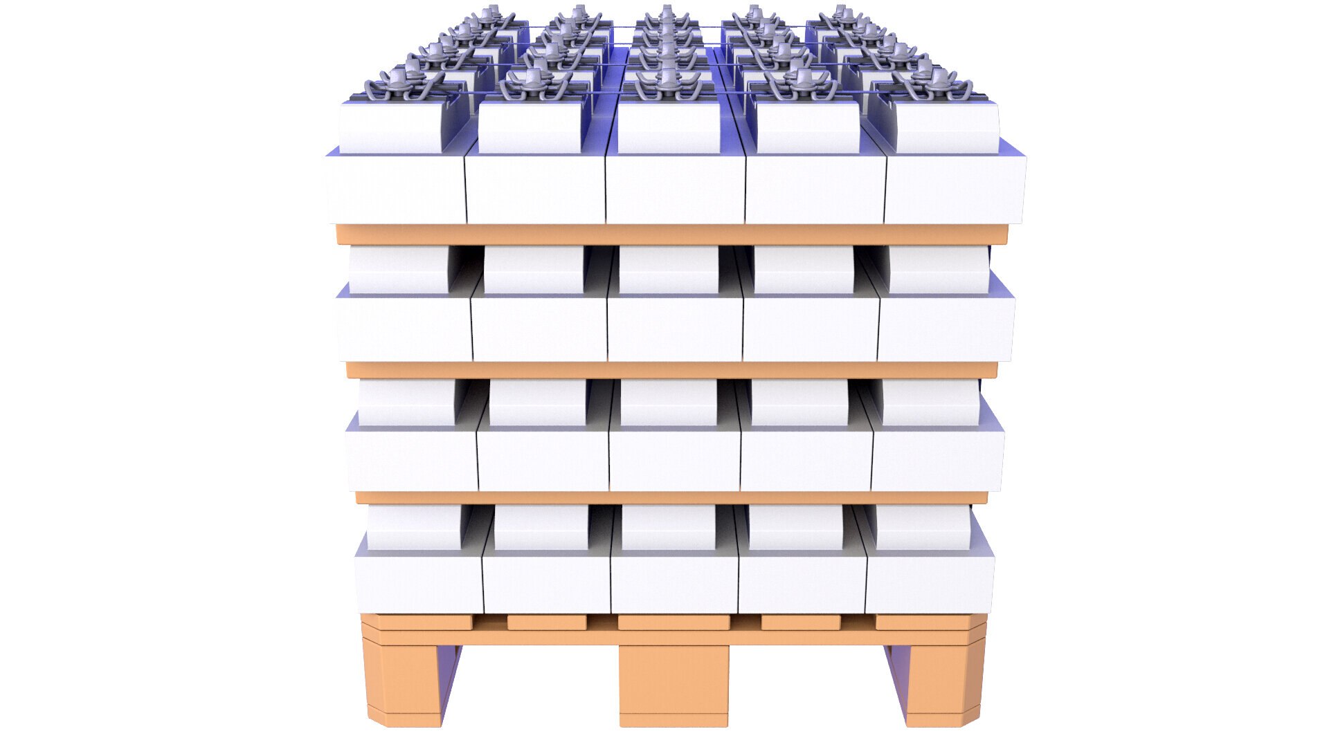 3D Pallet With Railway Sleeper 24 Model - TurboSquid 2096414